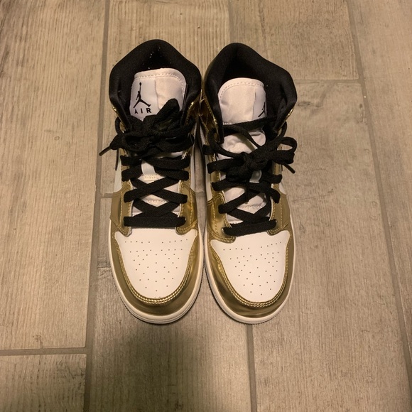 Jordan | Shoes | Air Jordan Retro Mid Se Gs Gold | Poshmark